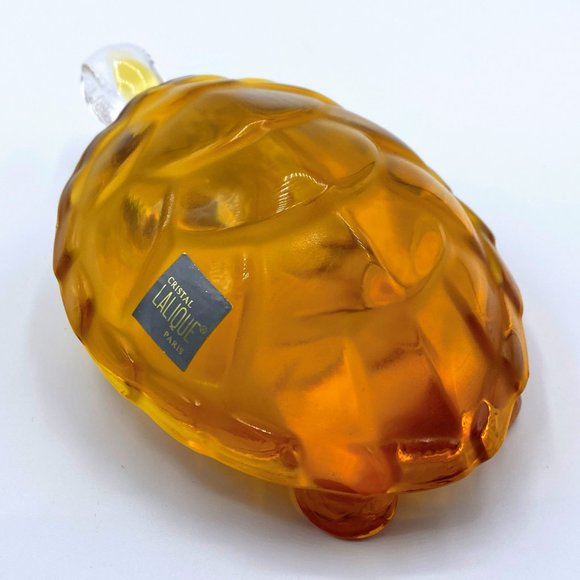 Lalique | Art | Caroline Turtle Light Amber France Art Glass By Lalique ...